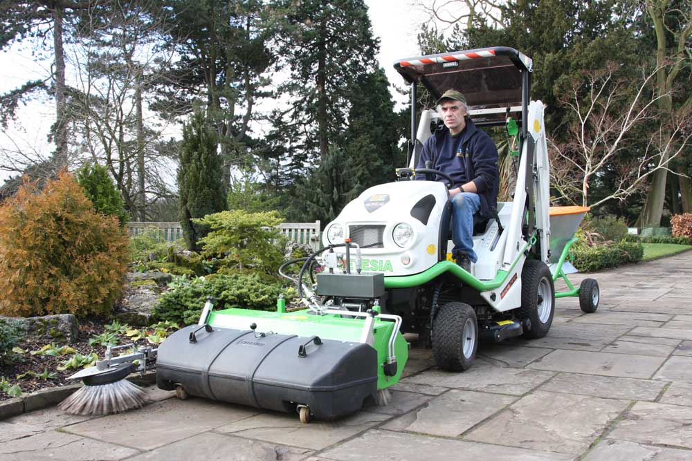 Etesia Street Sweeper | Eteisa Ride On Mower Road Sweeper Attachment